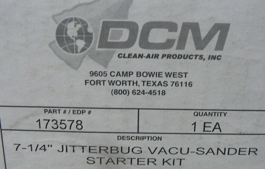 DCM CLEAN-AIR 173578 7-1/4 JITTERBUG VACU-SANDER STARTER KIT — G-Cor Automotive
