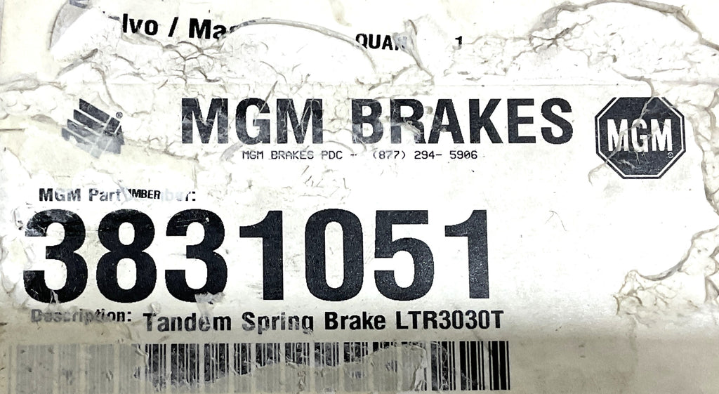 MGM VOLVO MACK TANDEM SPRING BRAKE CHAMBER 3831051 LTR3030T — G-Cor ...