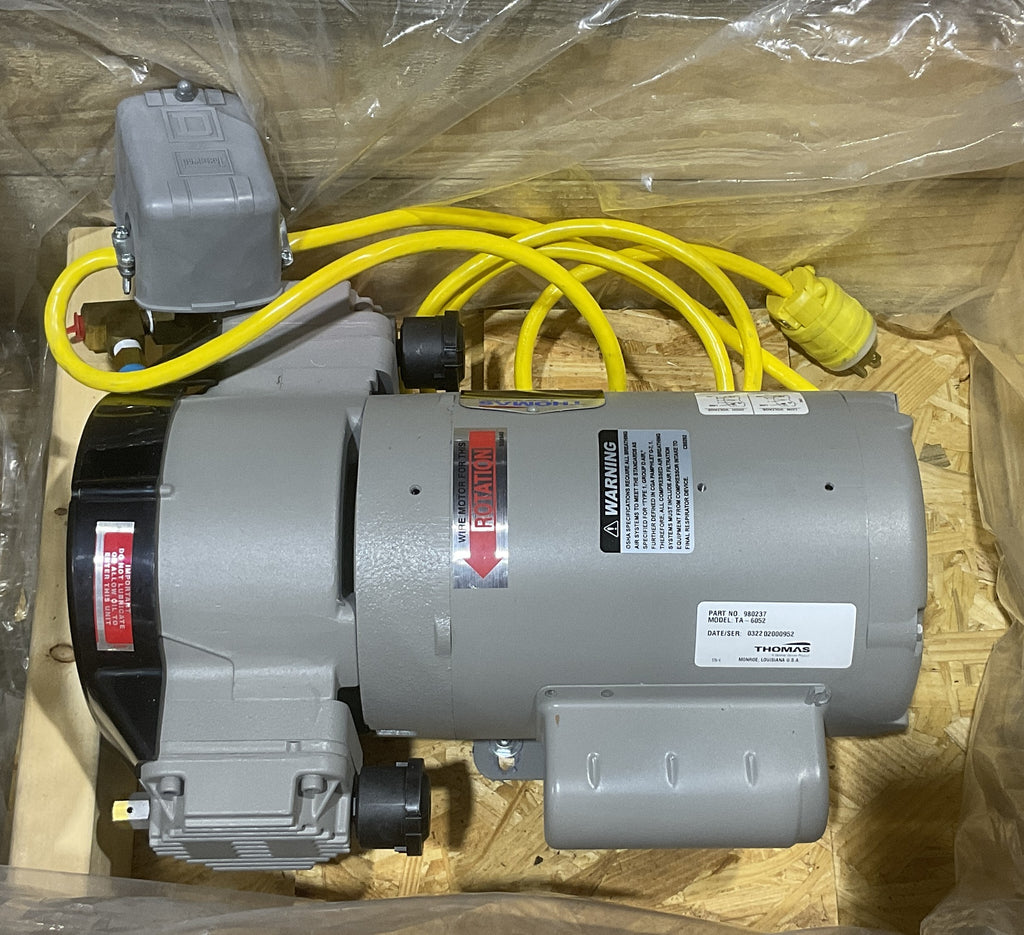 THOMAS MODEL TA-6052 AIR COMPRESSOR VACUUM PUMP — G-Cor Automotive