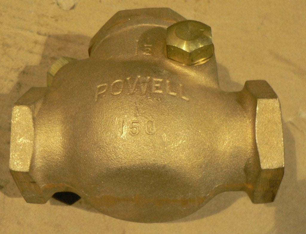 NITROGEN CHECK VALVE BRASS COSMODYNE 2410919-3 BALL 1-7/8 THREADED & S ...