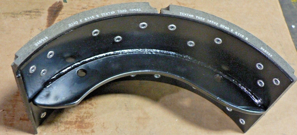 MERITOR AXLETECH A1-3222-K-2247 BRAKE SHOE TEXTAR T022 19502E6115B LIN ...
