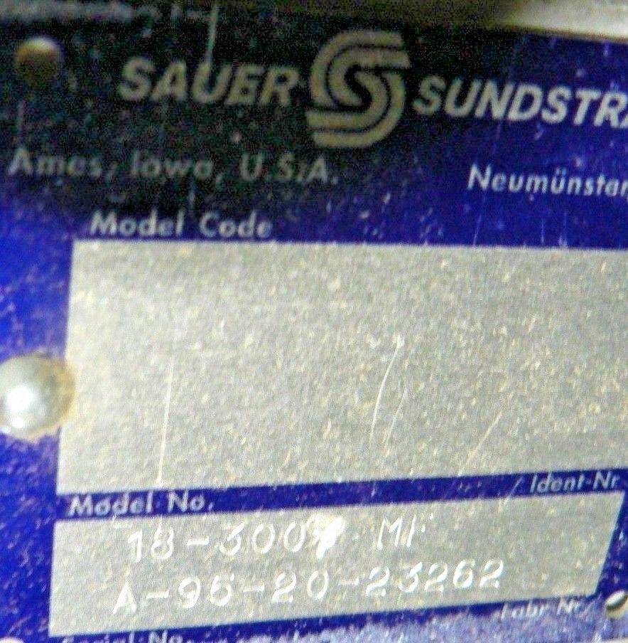 SAUER SUNDSTRAND HYDRAULIC MOTOR 18-3007MF A-95-20-23260 — G-Cor Automotive