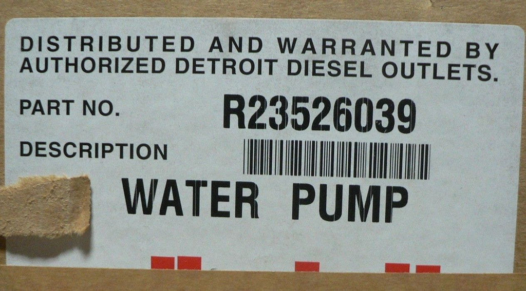 Detroit Diesel 60 SERIES Genuine Water Pump R23522707, 23520136, 23505 ...