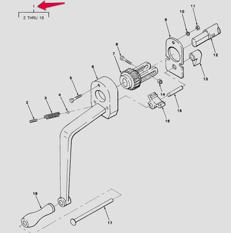 M172A1 AUSTIN TRAILER CRANK ASSEMBLY J3279 — G-Cor Automotive