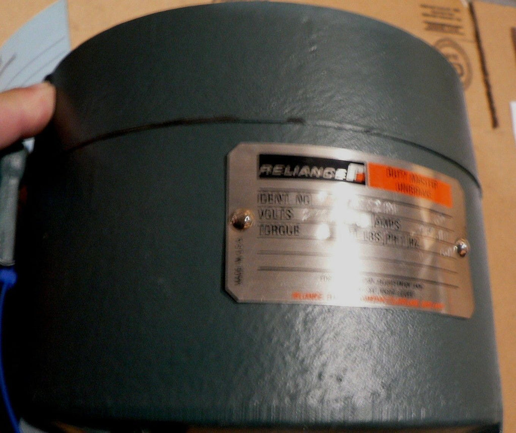 RELIANCE F51A1324M DUTY MASTER UNIBRAKE 413366-1BH 230/460V, 1PH, TORQ ...