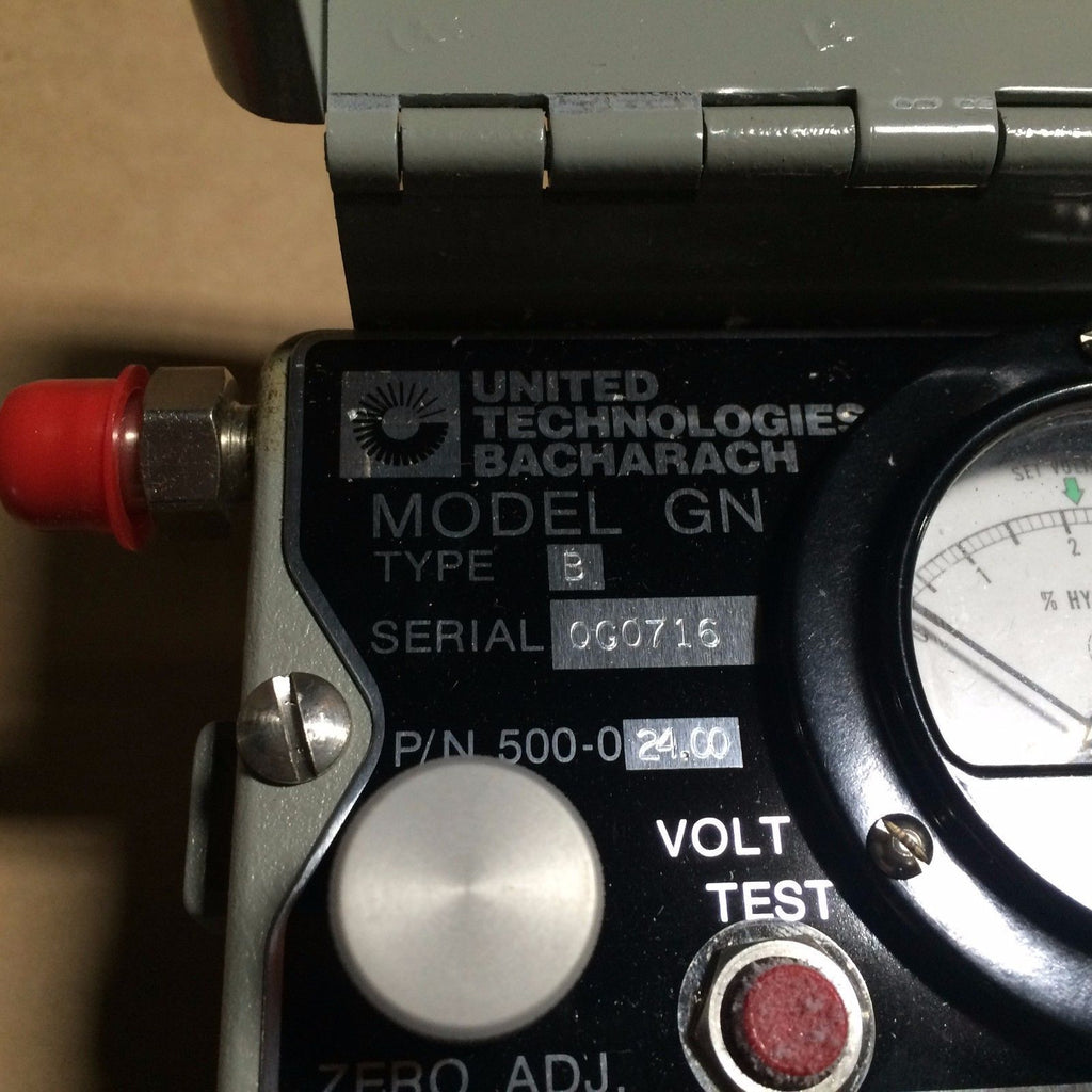 BACHARACH 23-8008 500-024 MODEL GN TYPE B PORTABLE GAS INDICATOR — G ...