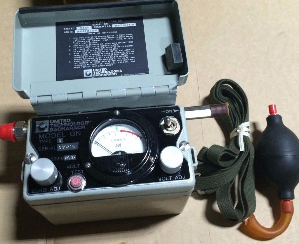 BACHARACH 23-8008 500-024 MODEL GN TYPE B PORTABLE GAS INDICATOR — G ...